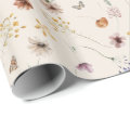 Boho Flowers Wrapping Paper | Zazzle