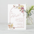 Boho Garden Rose Flowers Dedication Invitation | Zazzle