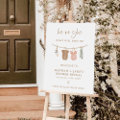 Boho Gender Reveal Welcome Sign | Neutral Welcome | Zazzle