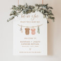 Boho Gender Reveal Welcome Sign | Neutral Welcome | Zazzle