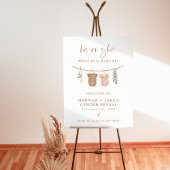 Boho Gender Reveal Welcome Sign | Neutral Welcome | Zazzle