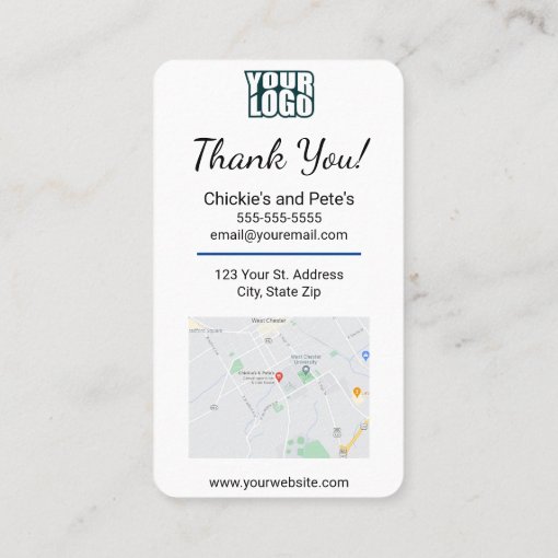 BOHO Google Review Business Card With Google Map | Zazzle