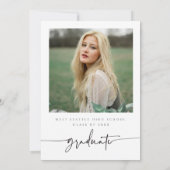 Boho Graduation Party Announcement Invitation Card | Zazzle