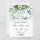 Boho Greenery Succulent Foliage Open House Bridal Invitation | Zazzle