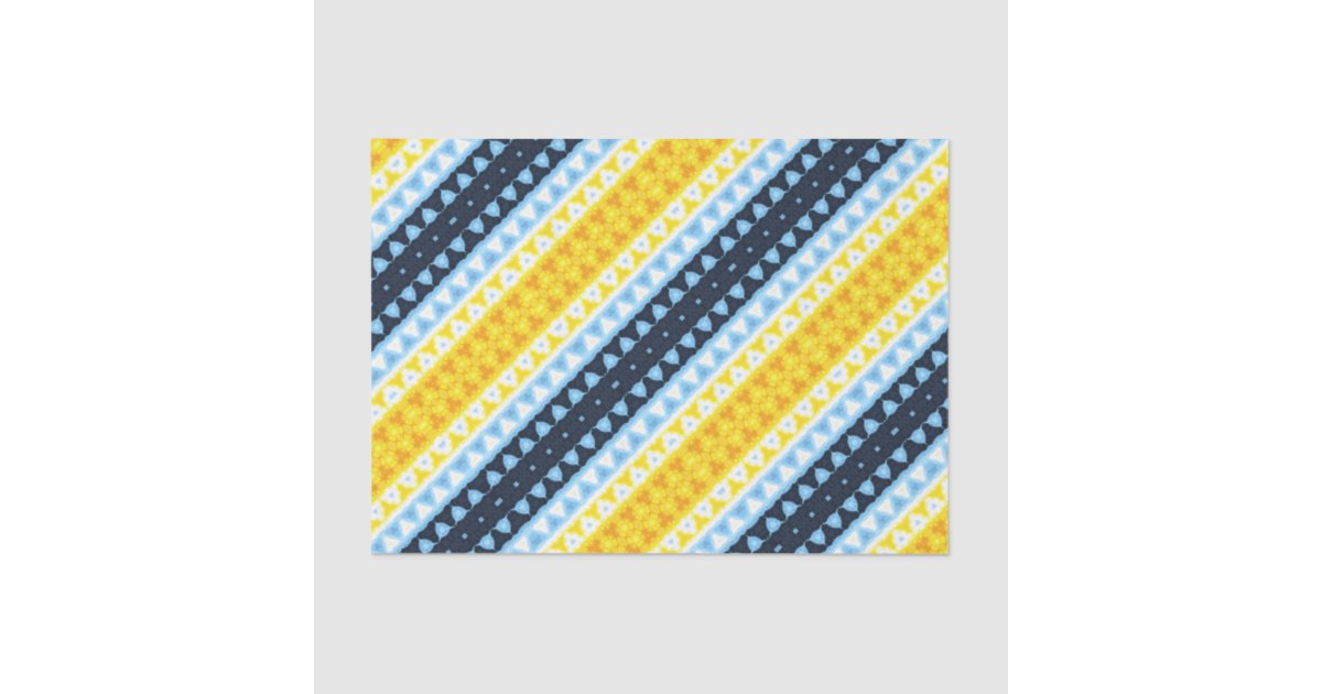 Boho Groovy Geometric Abstract AroAce Pride Flag Tissue Paper | Zazzle