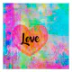Boho Heart Love Poster | Zazzle