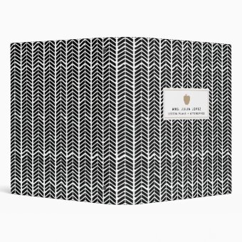 Boho Herringbone Teacher Binder | Zazzle