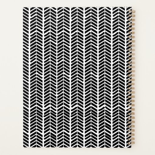 Boho Herringbone Teacher Planner | Zazzle