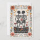 Boho Letterpress Style Skeleton Tarot Wedding Invitation | Zazzle