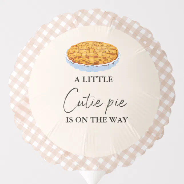 Boho Little Cutie Pie Thanksgiving Baby Shower Balloon | Zazzle