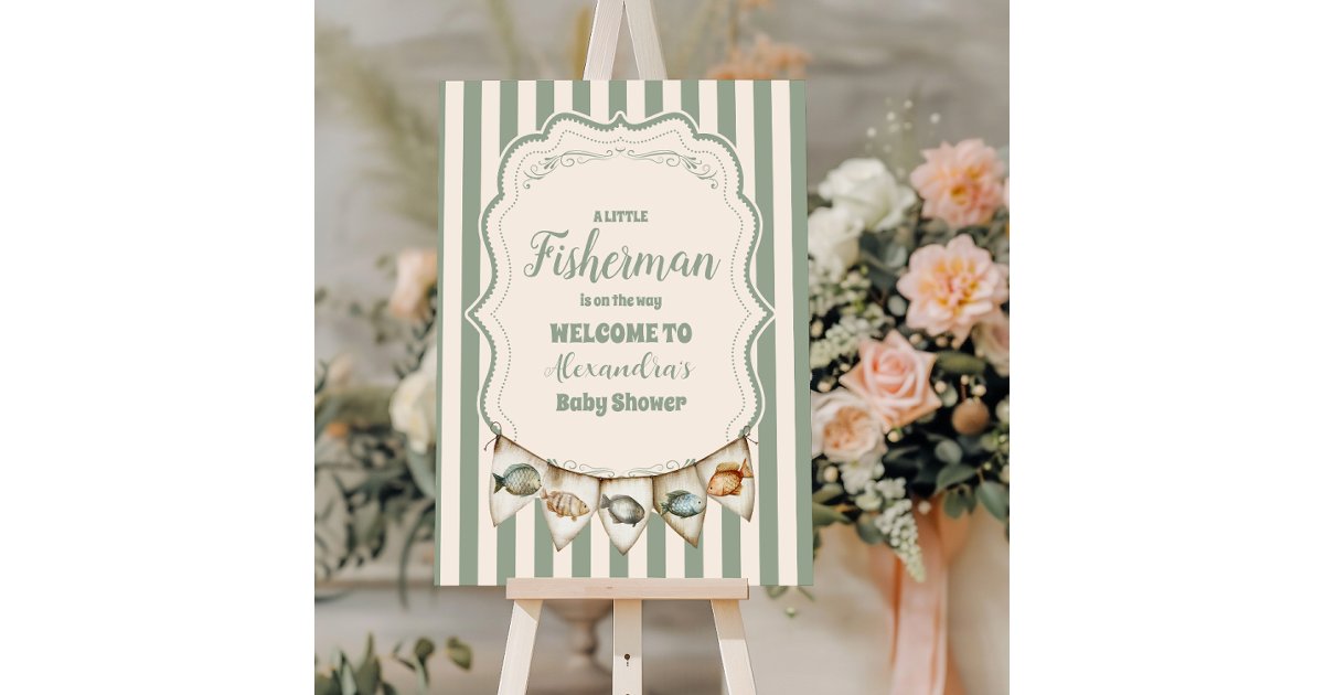 Boho Little Fisherman Fishing Foam Board | Zazzle