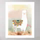 Boho Llama Nursery Poster | Zazzle