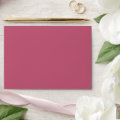 Boho Magenta Hot Pink Floral Elegant Wedding Envelope | Zazzle