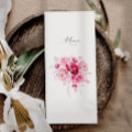 Boho Magenta Hot Pink Floral Elegant Wedding Program | Zazzle