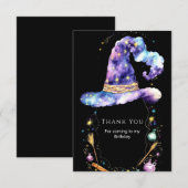 Boho Magic Editable Wizard Birthday Thank You Card | Zazzle