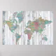 Boho Map II Poster | Zazzle