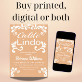 Boho Mexican Fiesta Cielito Lindo Baby Shower Invitation | Zazzle