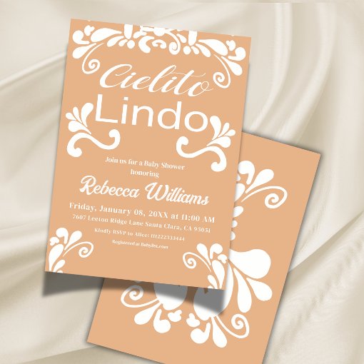 Boho Mexican Fiesta Cielito Lindo Baby Shower Invitation | Zazzle