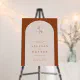 Boho Minimalist Burnt Orange Wedding Welcome Sign | Zazzle