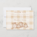 Boho Minimalist Western Desert Wedding Thank You Card | Zazzle