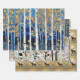 Boho Mountain Aspen Tree Scenes Wrapping Paper Sheets | Zazzle