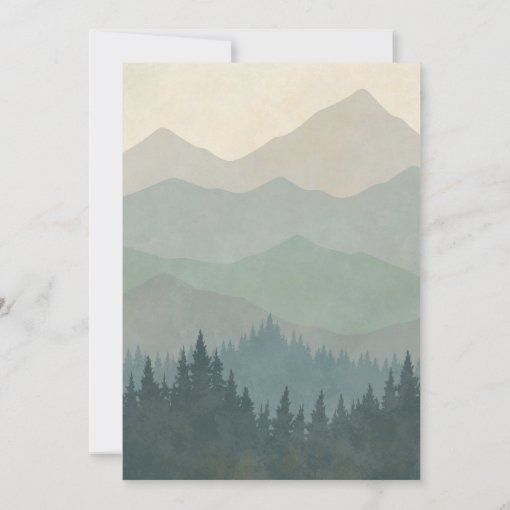 Boho Mountains One Happy Camper Boys 1st Birthday Invitation | Zazzle