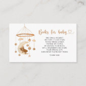 Boho nursery books for baby ticket enclosure card | Zazzle