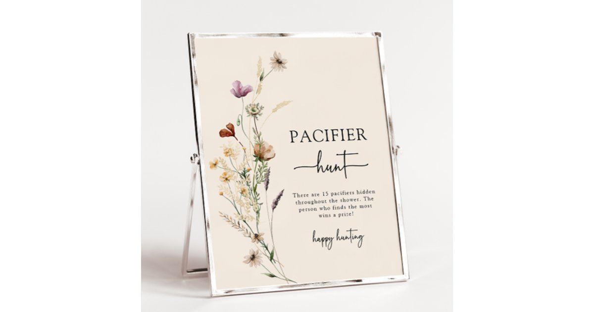 Boho Pacifier Hunter Poster | Zazzle