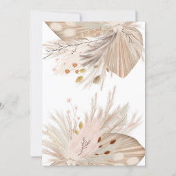 Boho pampas grass gender neutral hello baby shower invitation | Zazzle