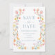 Boho Pastel Meadow Flowers Save The Date Photo Invitation | Zazzle