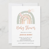 Boho Pastel Rainbow Baby Shower Invitation | Zazzle