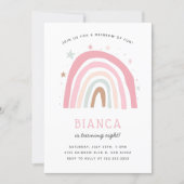 Boho Pastel Rainbow Girl's Birthday Party Invitation | Zazzle