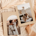 Boho Photo Save the Date | Modern Minimalist Cards | Zazzle