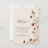 Boho Photo Thank You Card | Zazzle