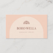 Boho Pink Arch Business Card | Zazzle