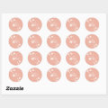 Boho Pink Daisy Wild One 1st Birthday Classic Round Sticker | Zazzle