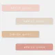 Boho Pink Girl Name Labels | Zazzle