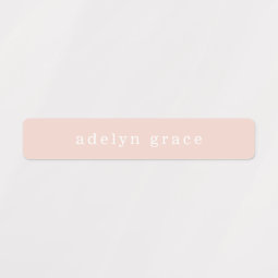 Boho Pink Girl Name Labels | Zazzle