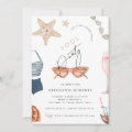 Boho Pool Party Chic Script Summer Bridal Shower Invitation | Zazzle