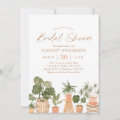 Boho Potted House Plants Bridal Shower Invitation | Zazzle