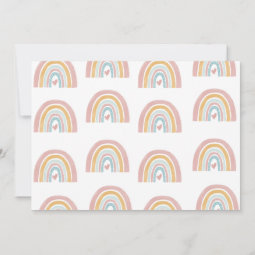 Boho Rainbow 1st Birthday Photo Invitation | Zazzle