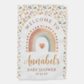 Boho Rainbow Baby Shower Garden Flag – Watercolor | Zazzle