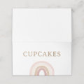 Boho Rainbow Birthday Food Labels Place Card | Zazzle