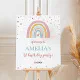 Boho Rainbow Birthday Party Welcome Sign | Zazzle