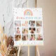 Boho Rainbow Birthday Photo Milestone Poster | Zazzle