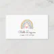 Boho Rainbow Child Daycare Business Card | Zazzle