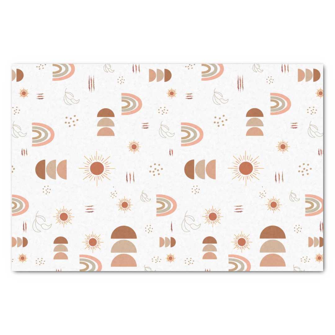Boho Rainbow Desert Tissue Paper | Zazzle