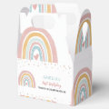 Boho Rainbow Favor Box Birthday Party | Zazzle