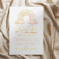 Boho Rainbow Gender Neutral Baby Shower Thank You Card | Zazzle