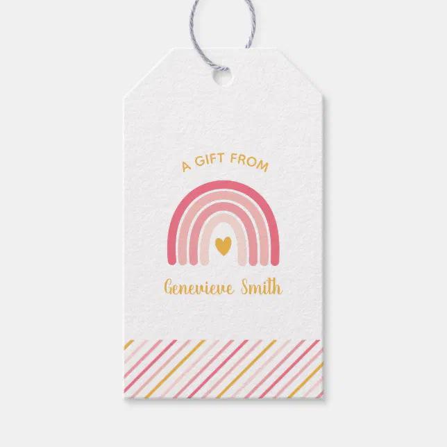 Boho Rainbow Gift Tags | Zazzle